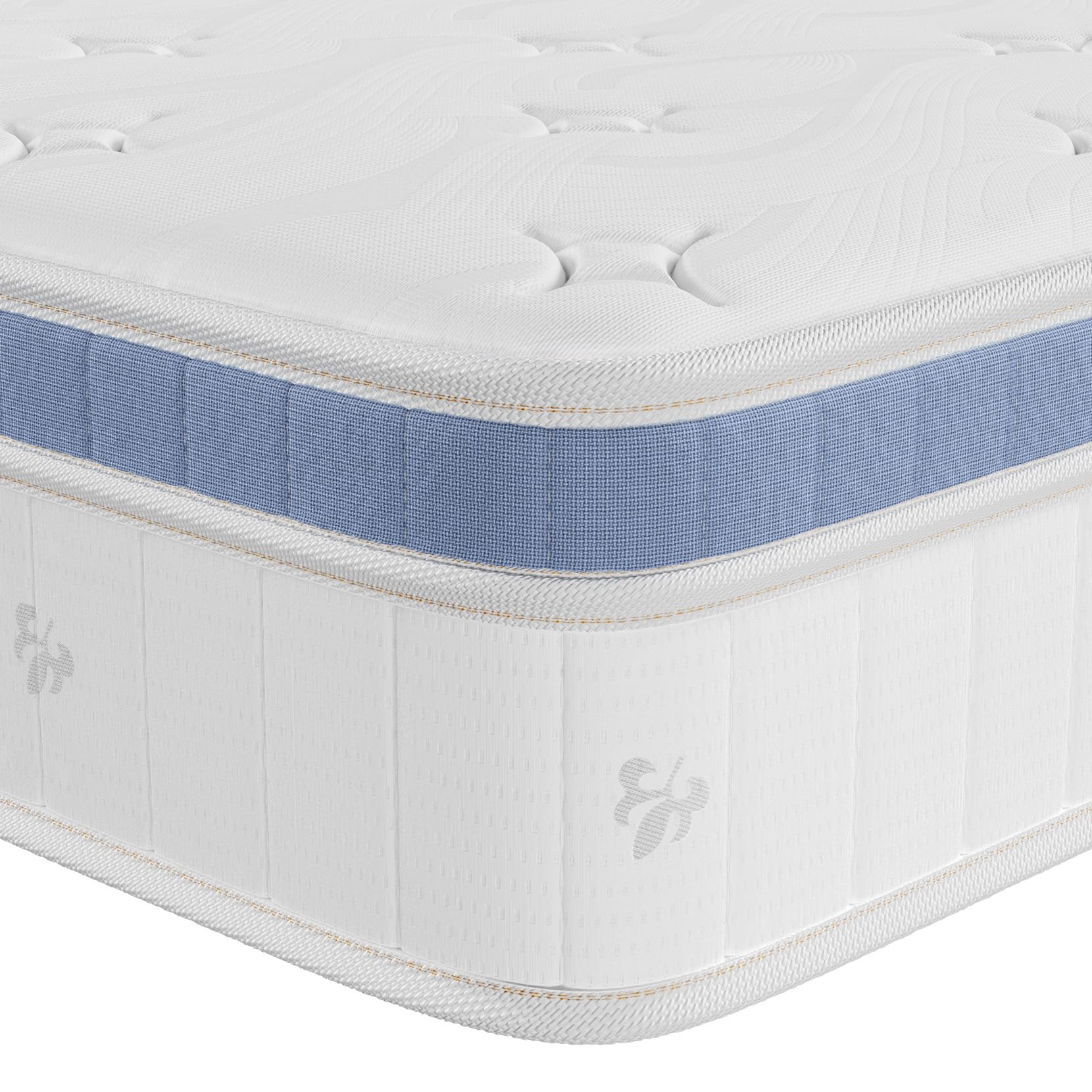 Yaak Twin Mattress 8 Inch, Hybrid Mattress in a Box Twin Size, Individual Pocket Spring Single Bed Mattress with Breathable Memory Foam, Pressure Relief, Medium Firm Twin Size Mattress 75"x39"x8"