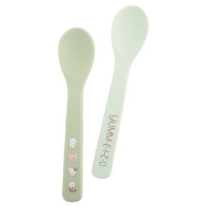 stephen joseph silicone baby spoons, one size, farm