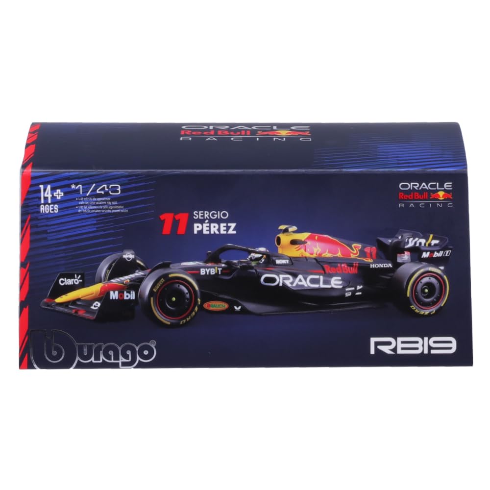 Xiangtat 1:43 2023 F1 RB19 No. #11 Sergio Perez Formula Racing Alloy Car Diecast Model (RB19 No.#11 W/Driver)