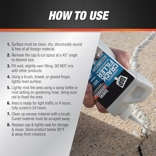 DAP 7079860500 Concrete Crack Filler, Gray