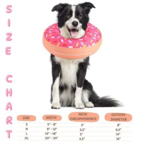 Inflatable Donut Dog Collar: Ultimate Post-Surgery Dog Cone Alternative, Dog Donut Collar After Surgery, Comfort for Small to Medium Breeds (L)