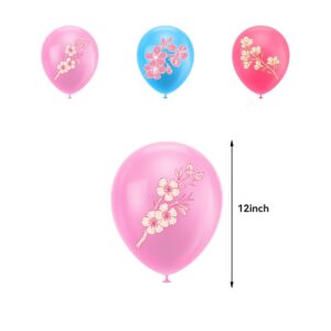 Cherry Blossom Party Decorations Cherry Blossom Birthday Party Supplies Japanese Decorations Includes Birthday Banner Cake Topper Cupcake Toppers Balloons for Wedding Bridal Baby Shower Decorations