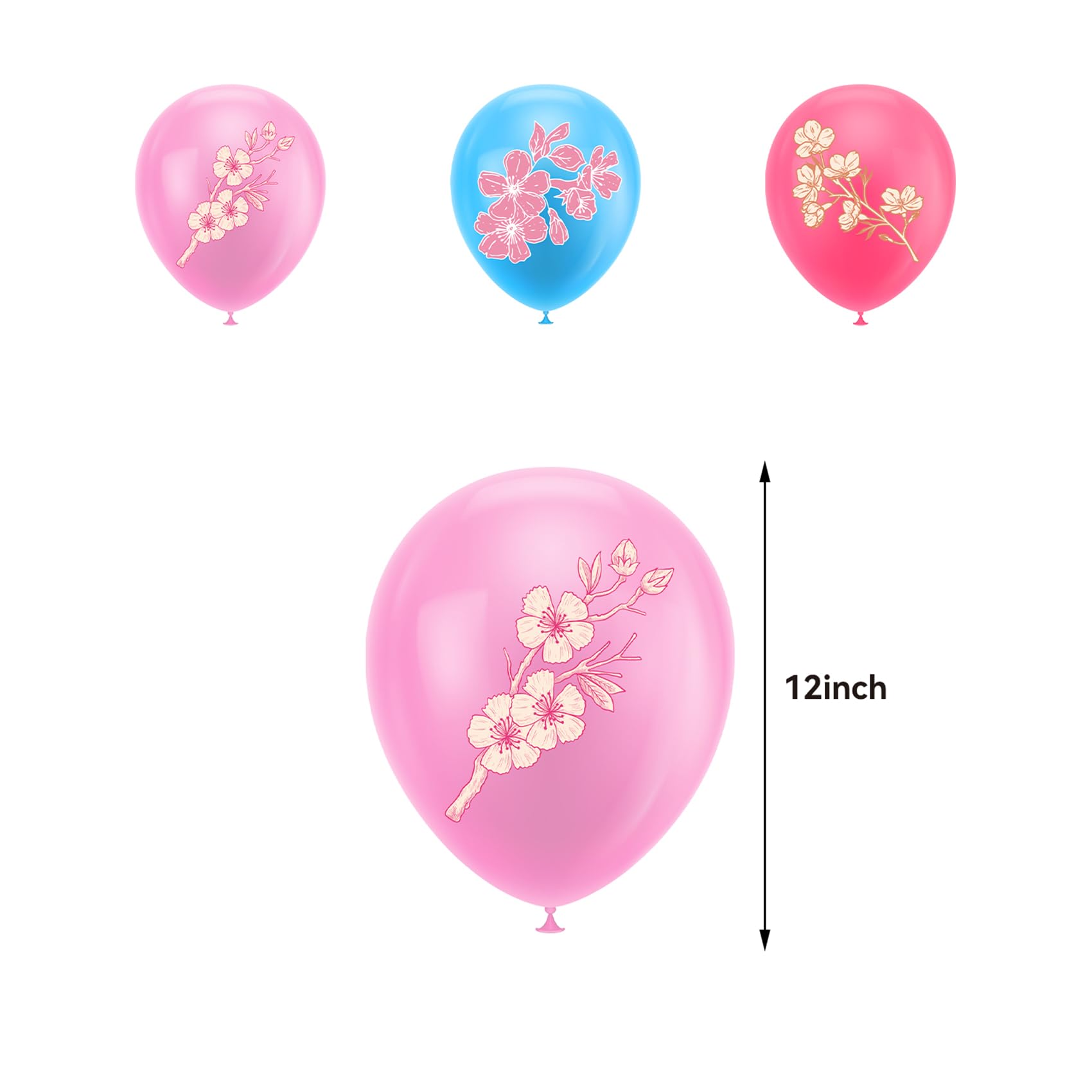 Cherry Blossom Party Decorations Cherry Blossom Birthday Party Supplies Japanese Decorations Includes Birthday Banner Cake Topper Cupcake Toppers Balloons for Wedding Bridal Baby Shower Decorations