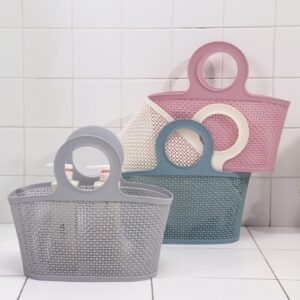 Laundary Basket Hamper Hand Held Bath Basket Dirty Clothes Storage Basket Put Toiletries Bath Basket Bath Basket Soft Plastic Bathroom Supplies