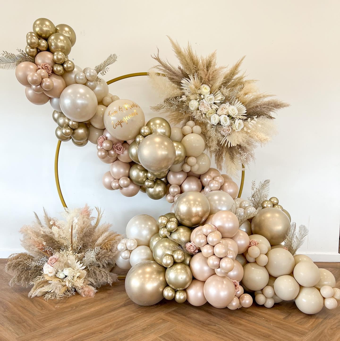 134pcs Neutral Nude Balloon Garland Arch Kit Pearl White Nude Pink Balloons Double Stuffed Pearl White Balloon for Birthday Baby Shower Bridal Wedding Party Decorations