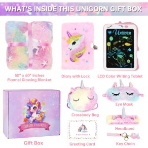 Jenria Unicorn Gifts for Girls, Girls Toys Age 6-8, Christmas Birthday Gifts for Girls Age 3 4 5 6 7 8 Years Old Girl Birthday Gift Ideas, Unicorn Toys, for Daughter, Niece