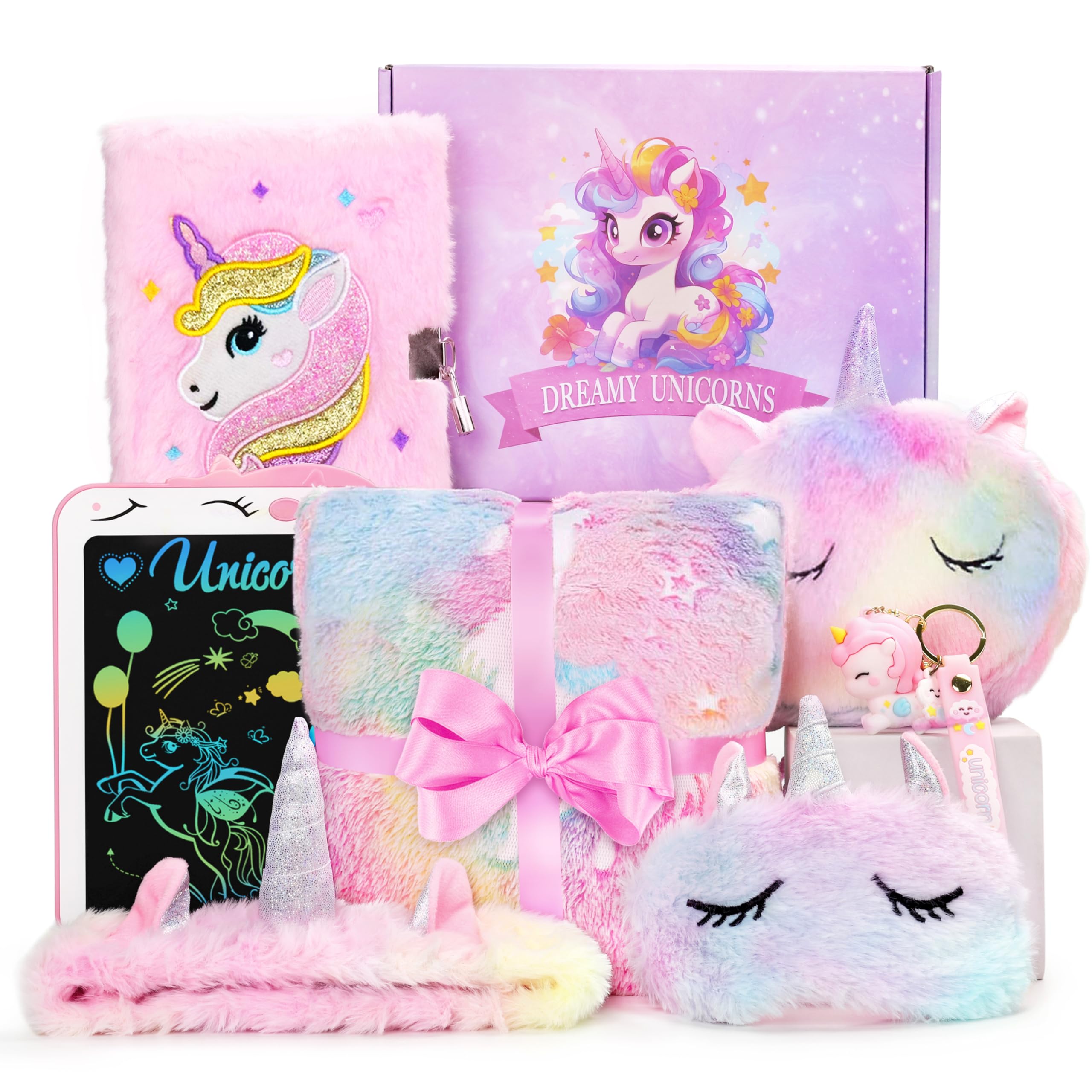 Jenria Unicorn Gifts for Girls, Girls Toys Age 6-8, Christmas Birthday Gifts for Girls Age 3 4 5 6 7 8 Years Old Girl Birthday Gift Ideas, Unicorn Toys, for Daughter, Niece