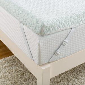 Twin Size Mattress Topper Memory Foam 2-Inch Thinkness, Aibudy Soft Mattress Egg Crate Bed Topper with Removable Bamboo Cover for Back Pain