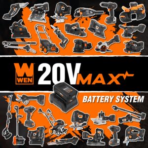 WEN 20V Max Brushless Handheld Drywall Sander (Tool Only – Battery Not Included) (20408BT)