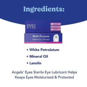 ANGELS' EYES Multi-Purpose Sterile Eye Lubricant | Soothes Dry Irritated Eyes | Safe for Dogs and Cats | Moisturize and Relieves Dry, Itchy Eyes | Tears and Discharge | 3.5g