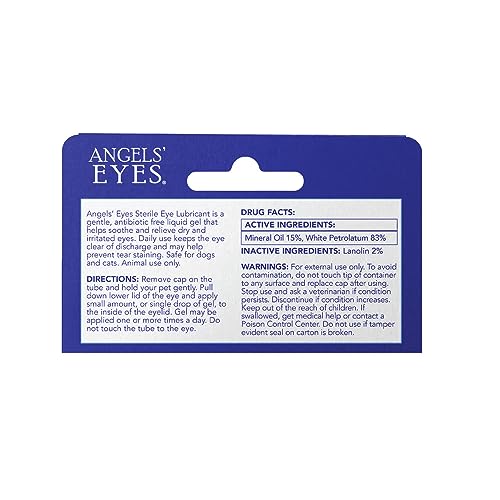 ANGELS' EYES Multi-Purpose Sterile Eye Lubricant | Soothes Dry Irritated Eyes | Safe for Dogs and Cats | Moisturize and Relieves Dry, Itchy Eyes | Tears and Discharge | 3.5g