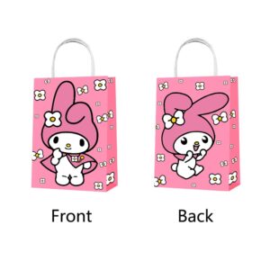 Minamihong Party Favor Bags 16PCS for Rabbit Gift Bags Goodie Bags Rabbit Treat Candy Bags for Rabbit Themed Birthday Party Supplies Decorations