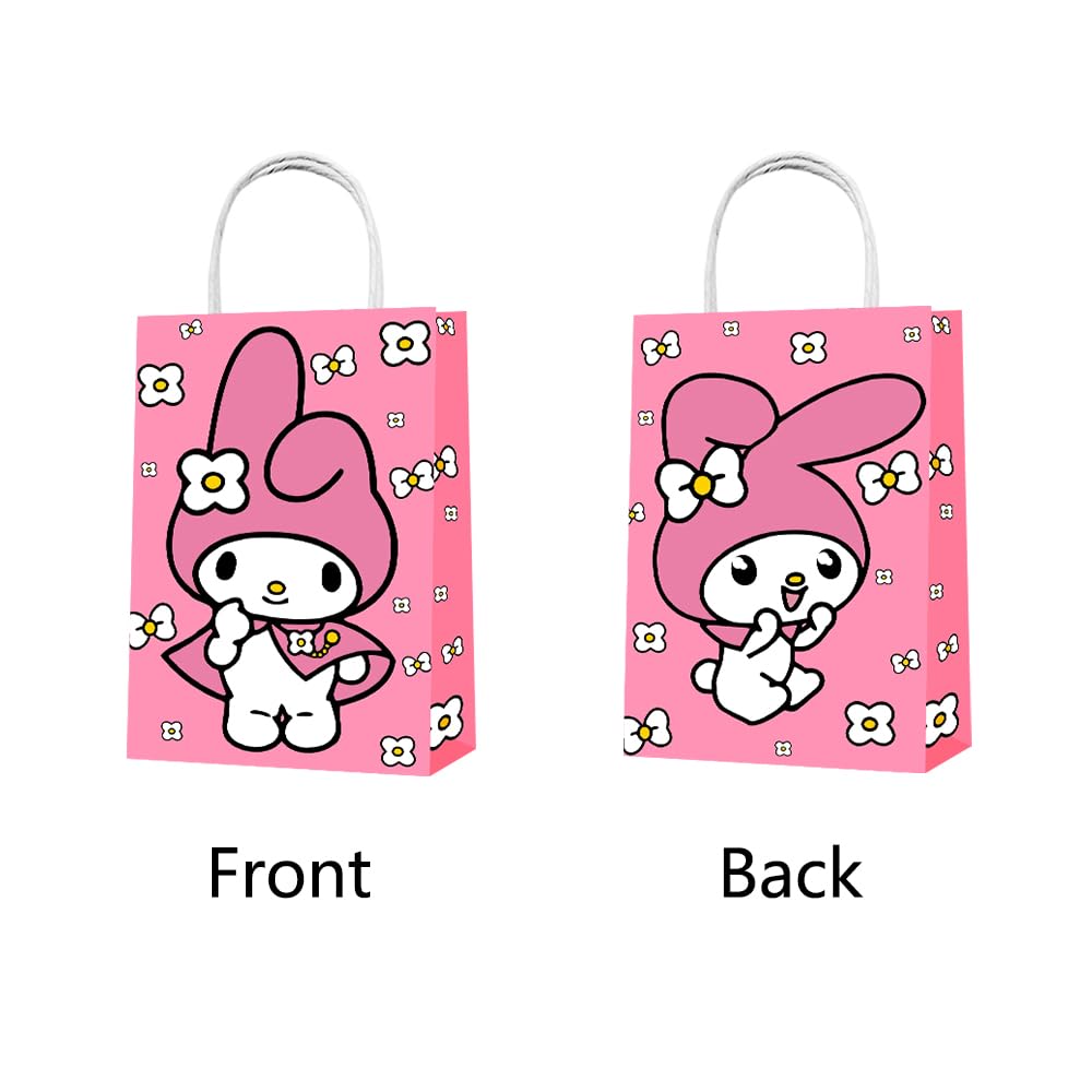 Minamihong Party Favor Bags 16PCS for Rabbit Gift Bags Goodie Bags Rabbit Treat Candy Bags for Rabbit Themed Birthday Party Supplies Decorations