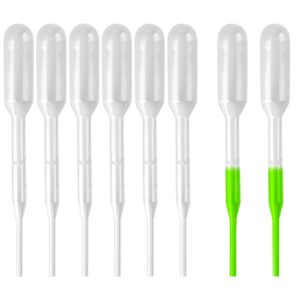 senkary 0.2ml disposable pipettes dropper plastic transfer pipettes eye dropper tool for essential oils, science and lab (200pcs)