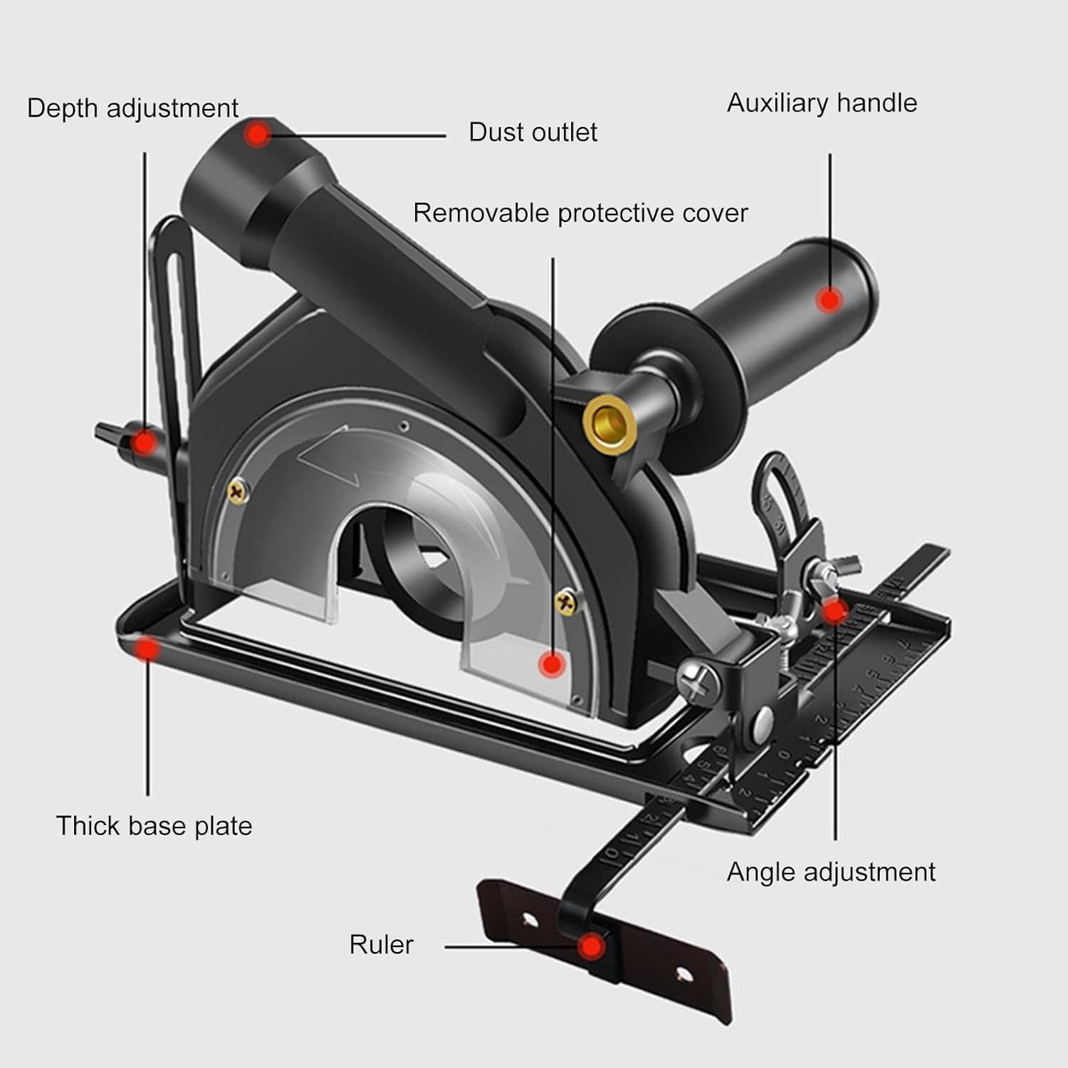 Angle Grinder Stand, Adjustable Hand Angle Grinder Converter to Cutter Bracket, Professional Cutting Machine Woodworking Table Tool for 100-125 Angle Grinder