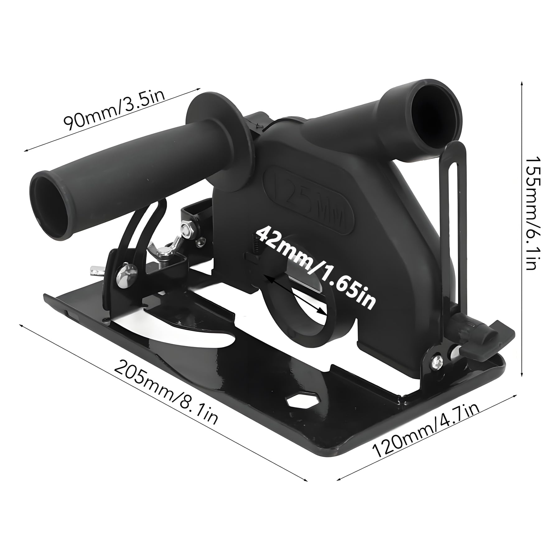 Angle Grinder Stand, Adjustable Hand Angle Grinder Converter to Cutter Bracket, Professional Cutting Machine Woodworking Table Tool for 100-125 Angle Grinder