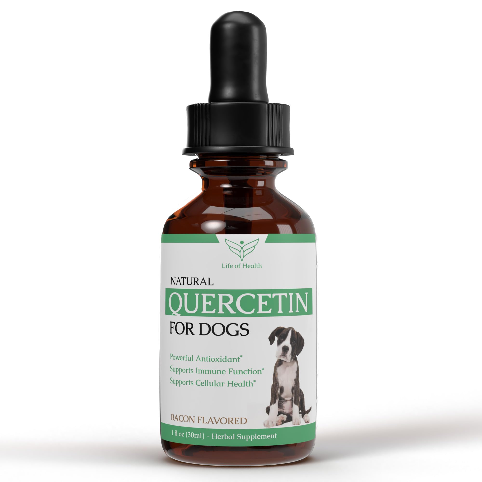 Life of Health Quercetin for Dogs - Quercetin for Dogs Allergies - Dog Allergy Support - Dog Allergy - Quercetin - Quercetin Dog - Dog Allergies - Quercetin Supplements - Dog Allergy Relief - 1 fl oz