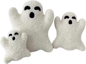 2024 new ghost pillow halloween - cute ghost shaped plush pillow, halloween ghost decorative throw pillows, soft fluffy plush stuffed halloween ghost pillow for halloween decor (#1-30cm/11.8in)