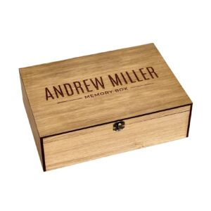 Personalized wooden name box for memories, keepsake - Christmas gift, present for Him, Boyfriend, Boy, Guy, Groomsmen, Friend for Birthday