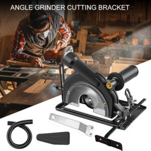 Angle Grinder Stand, Adjustable Hand Angle Grinder Converter to Cutter Bracket, Professional Cutting Machine Woodworking Table Tool for 100-125 Angle Grinder