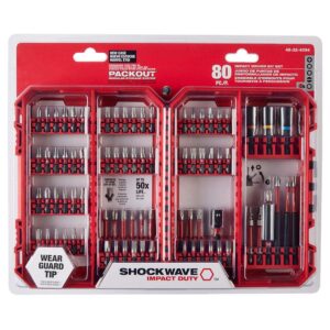 48-32-4094 for milwaukee shockwave impact duty driver bit set - 80 pc x3