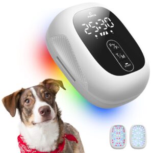 pupca cold laser therapy for dogs, portable red light therapy vet device for pain relief, muscle & joint pain from dog arthritis, clear skin infections with 2 therapy modules