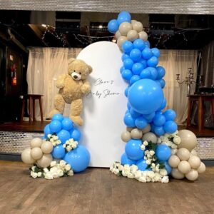 ZHMYBLN Blue Balloons, 100Pcs 12 inch Bright Blue Latex Balloons Round Helium Balloons for Birthday Wedding Baby Shower Anniversary Party Backdrop Decorations