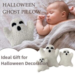 2024 New Ghost Pillow Halloween - Cute Ghost Shaped Plush Pillow, Halloween Ghost Decorative Throw Pillows, Soft Fluffy Plush Stuffed Halloween Ghost Pillow for Halloween Decor (#1-30cm/11.8in)