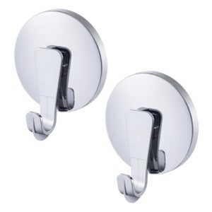 yohom suction cup hooks for inside shower wall suction towel holder bathroom wash cloth suction hanger plastic loofah sponge hooks for glass shower door, 2pcs