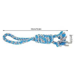 Plcnn Cotton Dog Chew Rope Toys Rope Toy for Large Dogs, Dental Cleaning Chew Toys, Dog Tug Toy for Boredom, Dog Rope Toy for Aggressive Chewers(Blue (for Alcantara 4175))