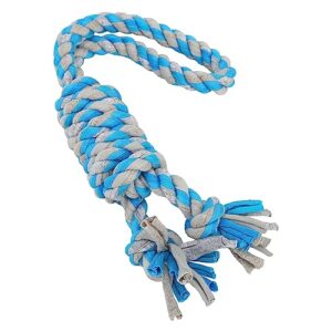 Plcnn Cotton Dog Chew Rope Toys Rope Toy for Large Dogs, Dental Cleaning Chew Toys, Dog Tug Toy for Boredom, Dog Rope Toy for Aggressive Chewers(Blue (for Alcantara 4175))