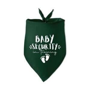 baby security in training green dog bandana baby announcement dog bandana puppy bandana gender reveal photo prop accessories for dog lovers owner gift