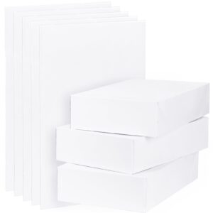 moretoes 5 pcs x-large white gift boxes with lids, extra large shirt boxes robe boxes for christmas presents, holidays, mother's day, father's day, birthdays, valentine's day（17 x 11x 4 inches）