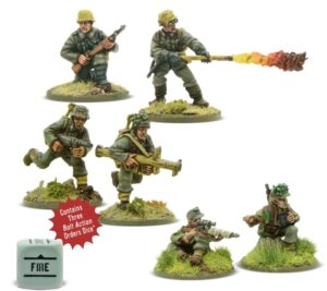 warlord games german army weapons teams - 28mm scale miniatures for bolt action highly detailed world war 2 miniatures for table-top wargaming