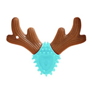 ankexin dog chew toy for aggressive chewer antlers shape dogs dental chewing toy puppy teething bone toy toothbrush pet supply