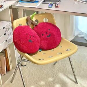 Yoholto Cherries Plush Pillow - 15.7 * 13 Inch Fruit Stuffed Animal- Food Plush Pillow - Christmas Birthday Gift