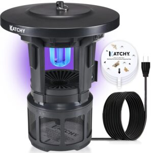 katchy outdoor insect trap with wall-mounted bracket - non-zapper traps for outdoors - catch insects outdoors