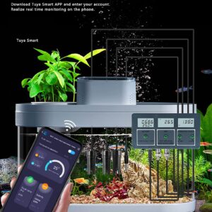 Vislone New Professional 8 in 1 Multi-parameter Water Testing Meter Digital LCD Multi-function Water Quality Monitor PH/EC/TDS/SALT/S.G/CF/ORP/Temperature Multiparameter Water Quality Tester