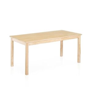 guidecraft rectangular wooden classroom table, 20.5" tall children's activity table for preschool