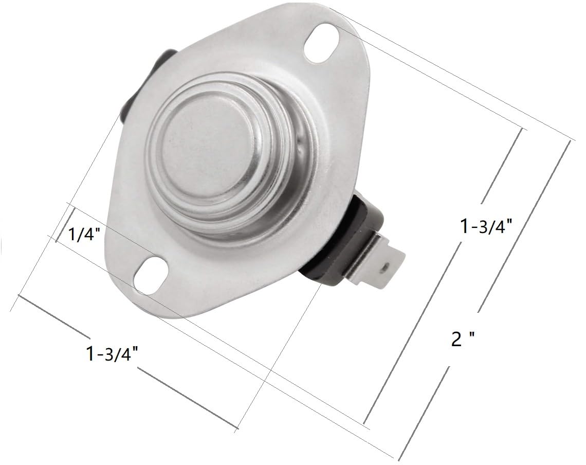 BoyoTec Wood Stove Thermostat Switch, Fireplace Blower Fan Thermal Switch, Snap Disc Temp Control (100°F ON and 85°F Off), Snap Disc Thermostat Switch