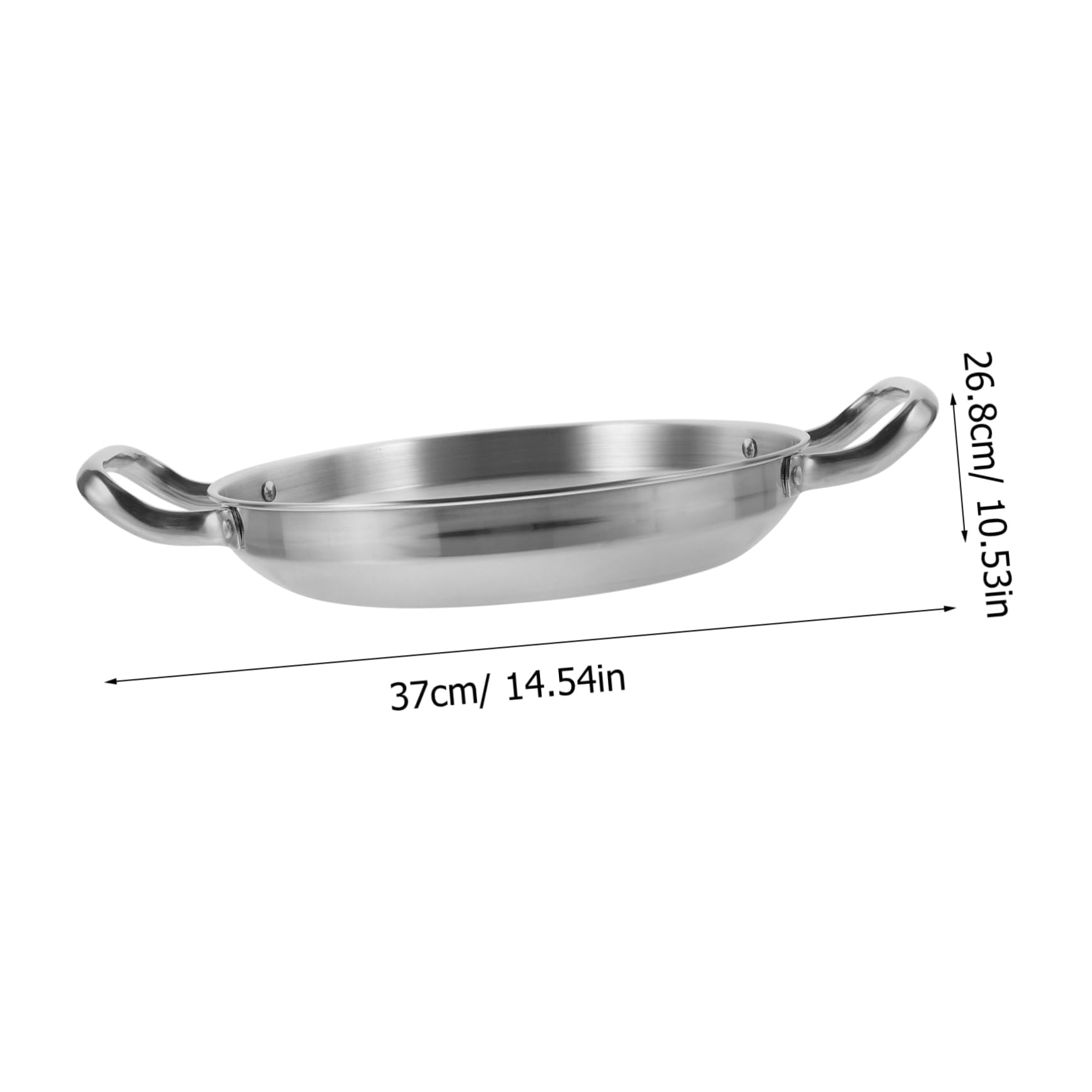 Stainless Steel Hot Pot Pan Korean Seafood Cooking Pan for Home and Restaurant Saute Pan for Kitchen Dry Pot and Griddle Use