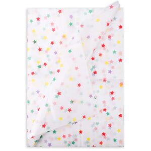 30 sheets star tissue paper, 19.68 x 13.78 inch gift tissue paper colorful star pattern wrapping paper decorative tissue paper for christmas wedding birthday party diy crafts