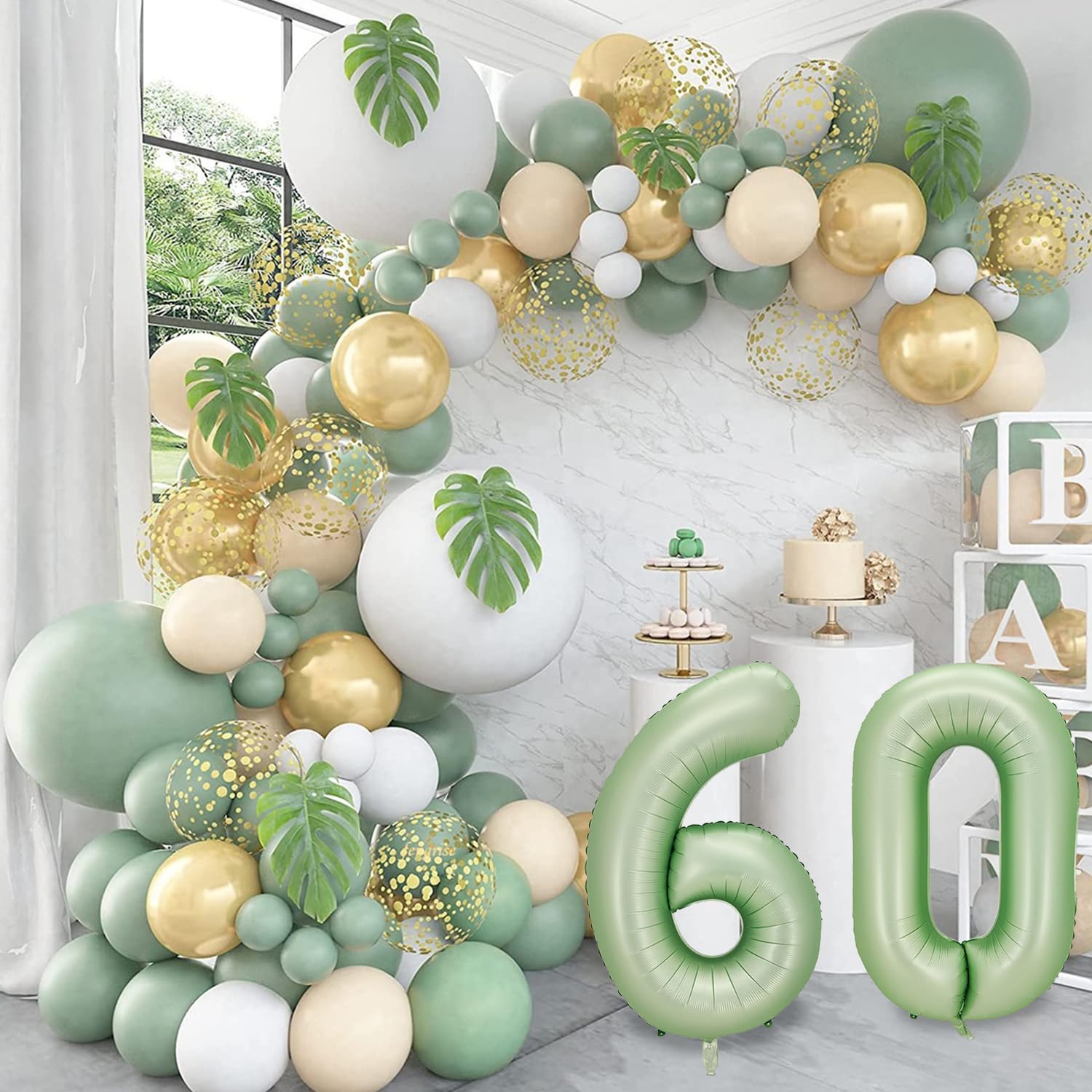 YFHVJTKO 40 Inch Number 27 Foil Balloons 27th Celebration Decorations for Happy 27th Birthday Party Wedding Bridal Shower Engagement Photo Shoot Anniversary Decoration, Number 27 Olive Green Balloon