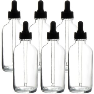 youngever 16 pack 4 ounce clear glass dropper bottles for essential oil