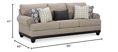 Signature Design by Ashley Elbiani Classic Sofa for Living Room, Light Gray