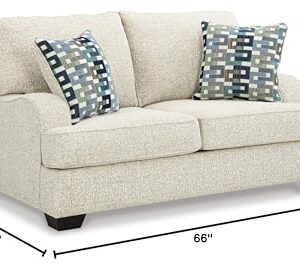 Signature Design by Ashley Valerano Casual Loveseat for Living Room, Beige