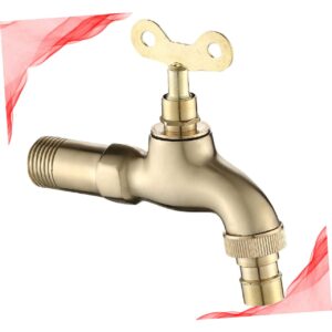 OSALADI Bathtub Faucet Faucets for Bath Sinks Copper Water Tap Wash Machine Tap Toilet Water Tap Kitchen Water Tap Washing Machine Faucet Quickly Open The Water Spout Stainless Steel