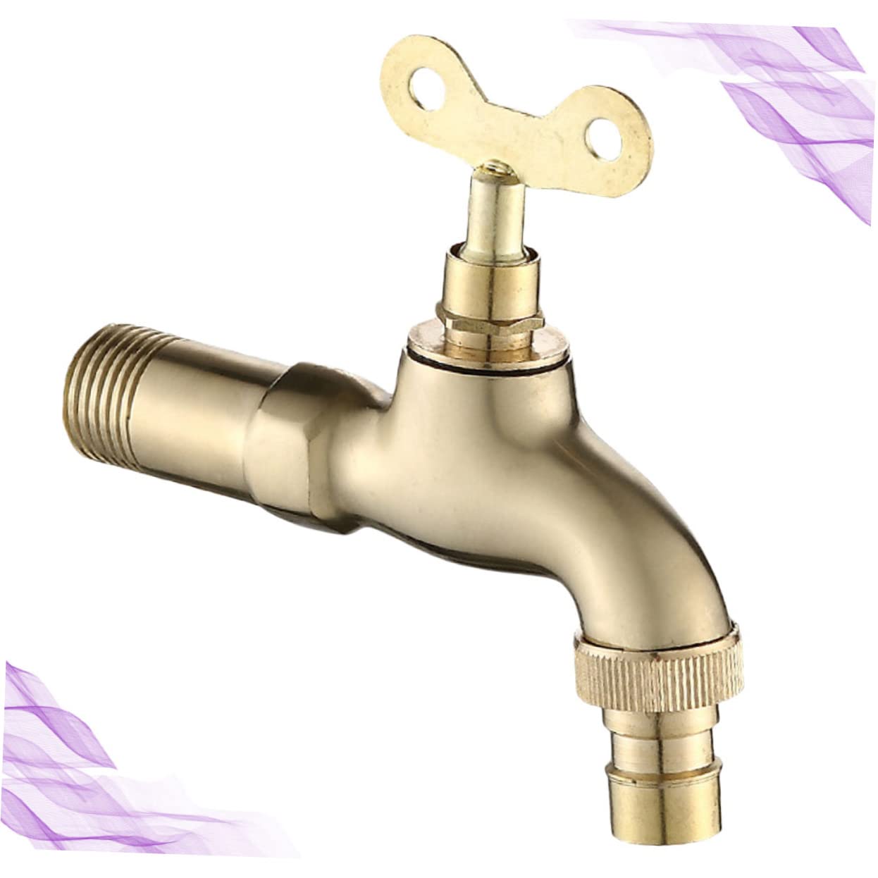 OSALADI Bathtub Faucet Faucets for Bath Sinks Copper Water Tap Wash Machine Tap Toilet Water Tap Kitchen Water Tap Washing Machine Faucet Quickly Open The Water Spout Stainless Steel