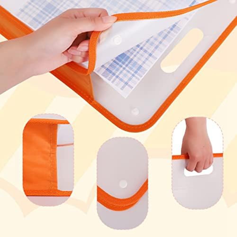 Vogely 4Pcs 15.8 X 13 X 3 Inches Scrapbook Paper Storage Organizer Box, Expandable Paper Folio12 X 12 Sheets,for Cardstock