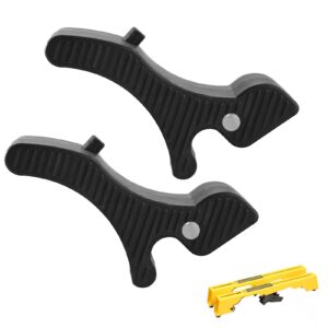 composite replacement clips replaces for release levers of dewalt dw7231 mounting bracket compatible with dewalt heavy duty miter saw stand dw723 dwx723 dwx724 dw730 dwx725, black 2 pack